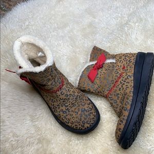 I Heart Knotty Leopard Print Ugg Boots - Gem